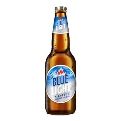 Light Blue Beer Bottle
